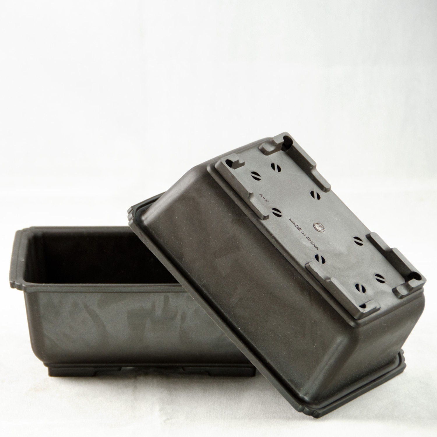 Rectangular Dark Brown Plastic Bonsai Training Pot - 7"x 5"x 2.75 ...
