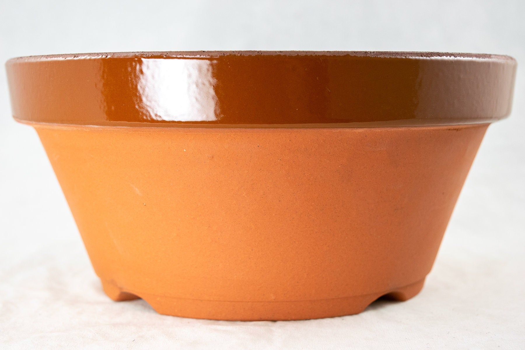 Large Japanese Tokoname Bonsai Training Pot with Mesh - 8" to 12.25 ...